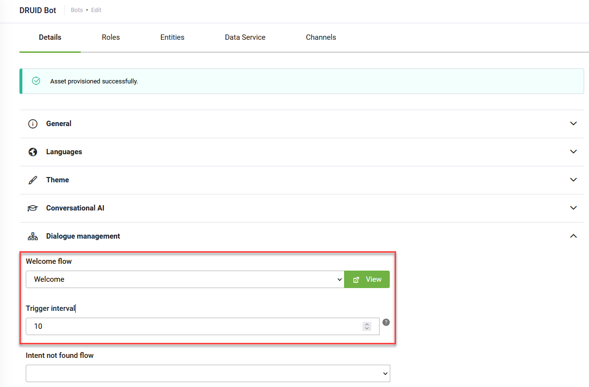 Setting the Welcome Flow
