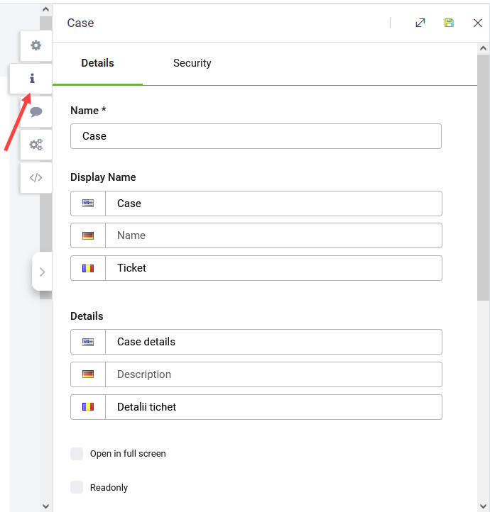 Define Form Properties