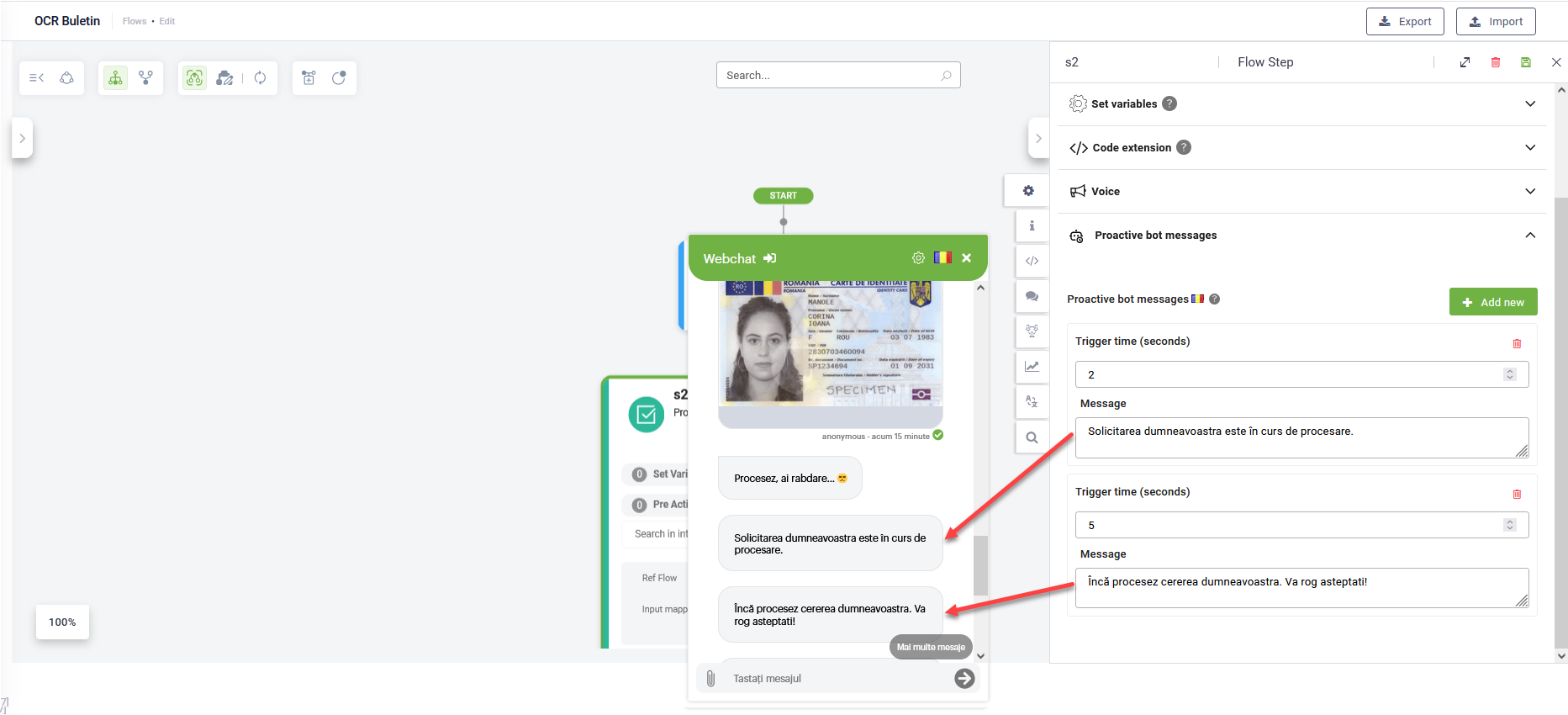 Proactive Bot Messages