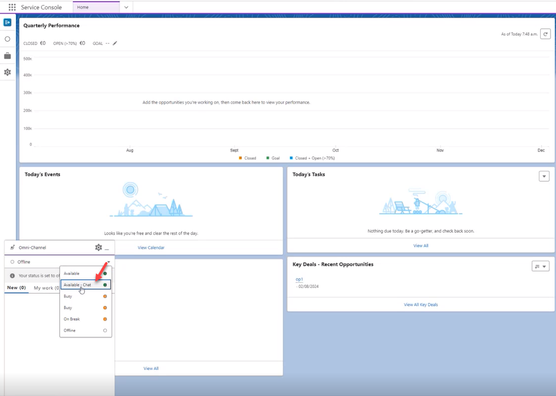 Salesforce MIAW Live Chat